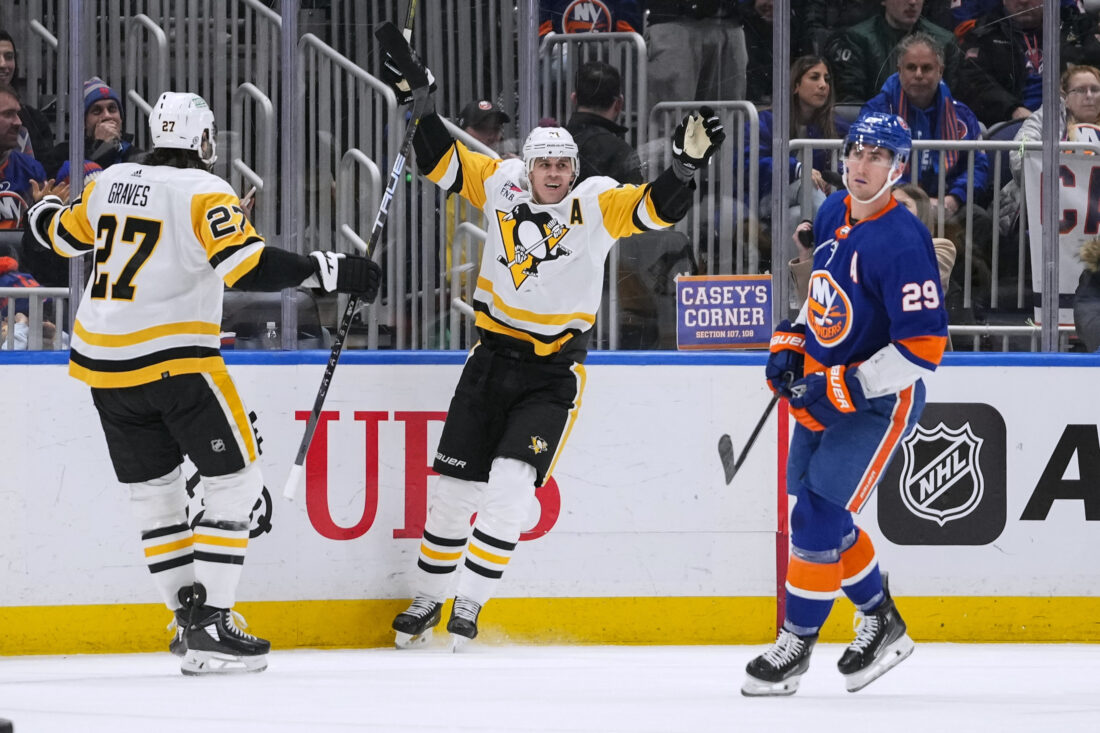 Guentzel, Malkin And Letang Lead Penguins Surge Past Islanders, 7-0 ...